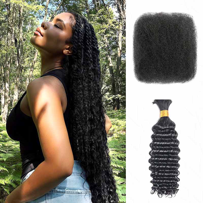 QVR Knotless Boho Island Twists with 100% Human Hair Curls – QVR Hair